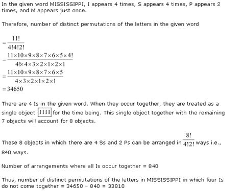 Ncert Solutions For Class 11 Maths Chapter 7 Permutation And Combinations Ex 7 3 Learn Cbse