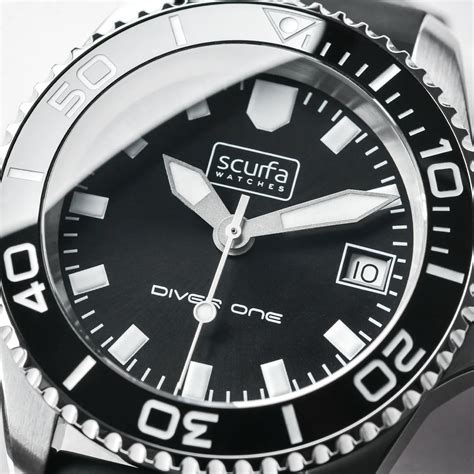 Diver One D1 500 Black 10 Year Anniversary Edition Scurfa Watches