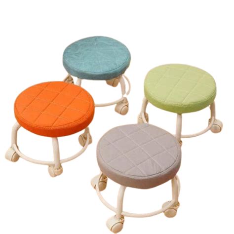 Low Height Rolling Stool With 360° Swivel Wheels Premium Quality