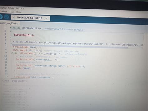 แก้ปัญหา Esp8266wifih No Such File Or Directory Esp8266 อิเล็กอีซี่eleceasy