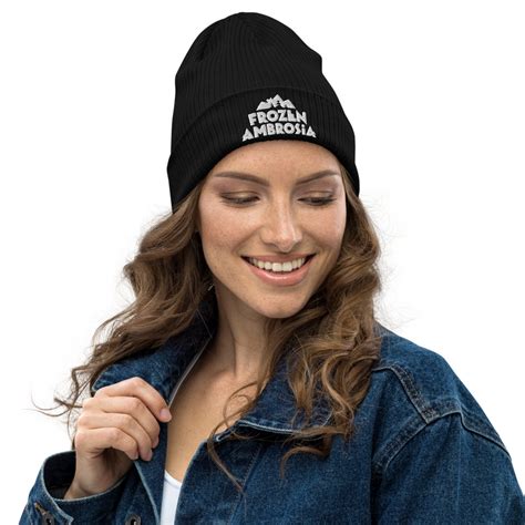 Organic Ribbed Beanie Frozen Ambrosia