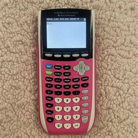 Ti 84 Plus C Silver Edition Pink Graphing Calculator Depop