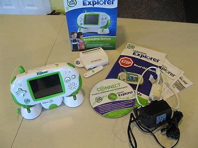 Leapfrog Leapster Explorer System Camera And Recharging System Lot