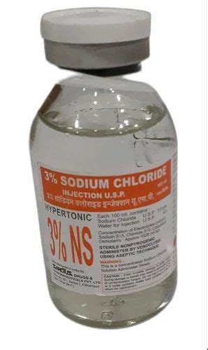 3 Sodium Chloride Injection Packaging Size 30ml At ₹ 50vial In Nagpur