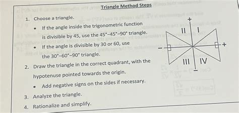 Solved Triangle Method Steps 1 Choose A Triangle If The Angle Inside