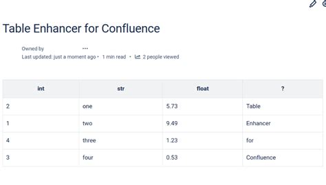 Table Enhancer For Confluence Atlassian Marketplace