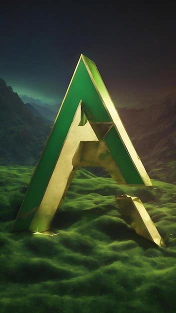 Premium Ai Image Lambda Sign Lambda Letter Greek Alphabet Symbol Green Hexagon