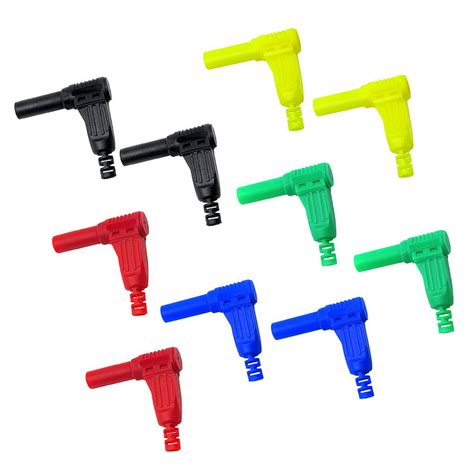 10 Piezas De Cables De Prueba De Multímetro De Seguridad Banana De 4 Mm