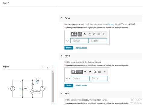 Solved Item Part A Use The Node Voltage Method To Find Chegg Com