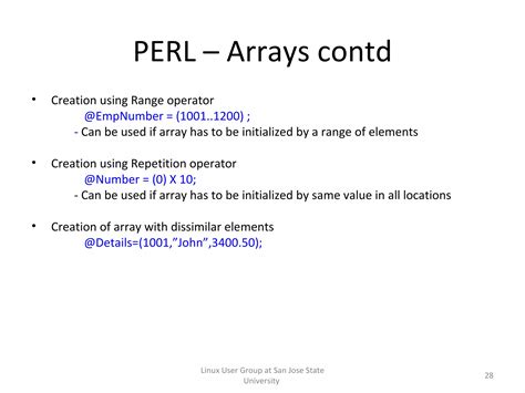 Perl 101 The Basics Of Perl Programming Ppt