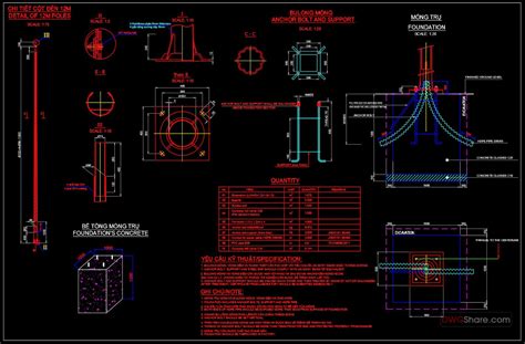 Pole Foundation Shaft Calculation