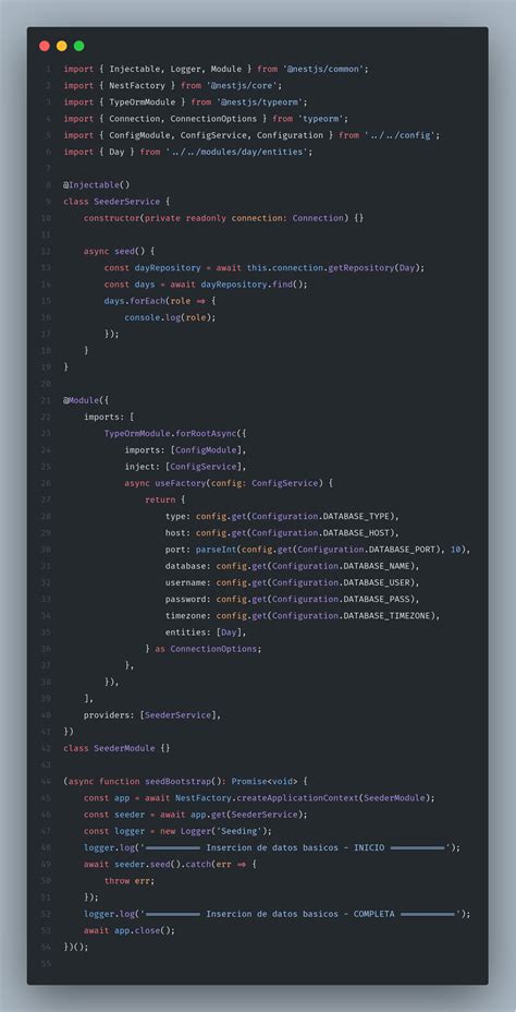 Seeding How To Create Seed In Nestjs Stack Overflow