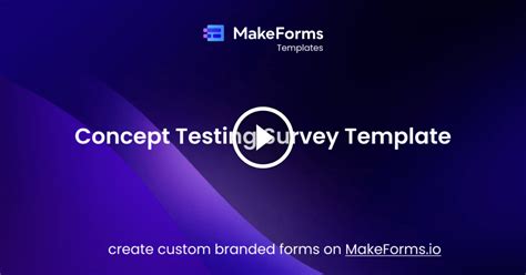 Concept Testing Survey Template