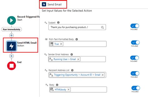 Send Html Emails Using Salesforce Flow