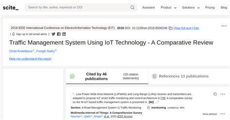 Traffic Management System Using Iot Technology A Comparative Review
