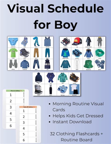 Getting Dressed Visual Schedule