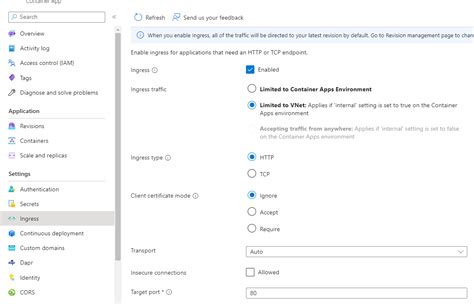 Outbound Ip Address Is Null For An Internal Container App Azure China