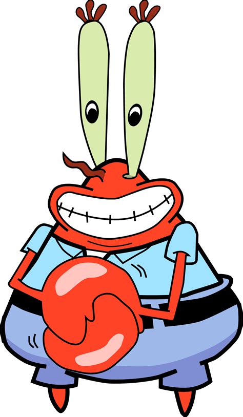 Download Mr Krabs Smiling Cartoon Character