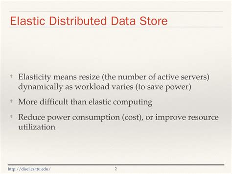 Elastic Consistent Hashing For Distributed Storage Systems Discl Ttu