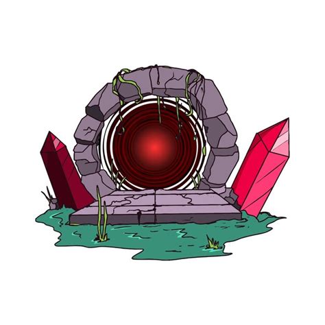 포털 및 텔레포트 프리미엄 벡터