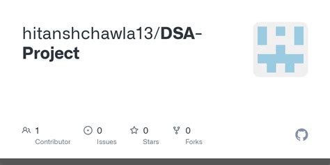 GitHub Hitanshchawla DSA Project