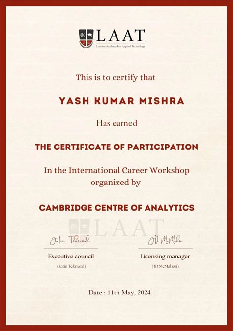 Yash Mishra On Linkedin Completed This International Workshop Marks A Significant Milestone In My