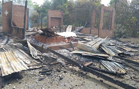 Dvb ကလေးမြို့က နေအိမ် ၄၀ ခန့်ကို စစ်ကောင်စီတပ် မီးရှို့