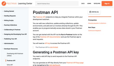 Postman Api Developer Docs Apis Sdks And Auth Api Tracker