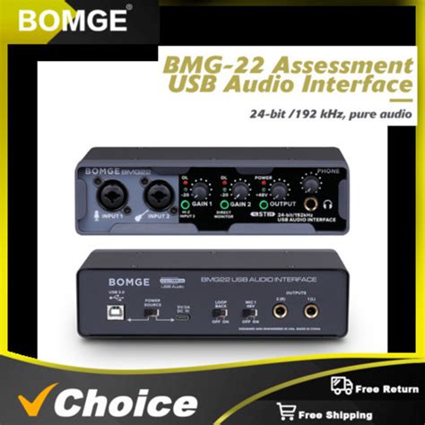 Jual Bomge Usb Audio Interface Mixer 24 Bit192 Khz Dengan Xlr Phantom Power Direct Monitoring