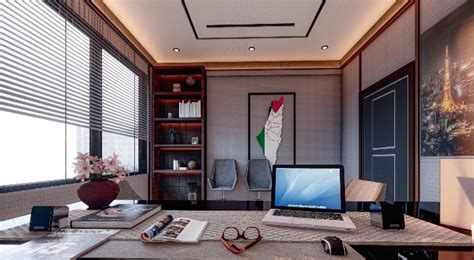 تصميم مكتب اعمال هندسي شركة رشيد العجيان للاستشارات الهندسية