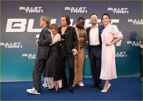 Bullet Train Paris Premiere Brad Pitt Joey King And More Are Having