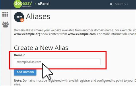 Creating A Domain Alias