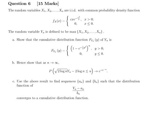 Solved Question 6 15 Marks The Random Variables X1 X2