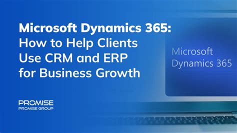 Microsoftdynamics365 D365 Crm Erp Digitaltransformation… Promise