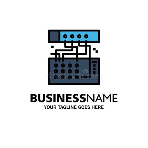 Analog Connection Device Module Sound Business Logo Template Flat
