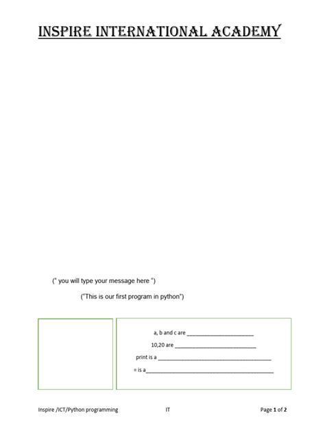 Variables And Constants Pdf Variable Computer Science Python