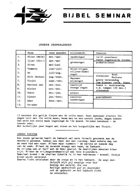 Bs Joodse Jaarkalender Pdf