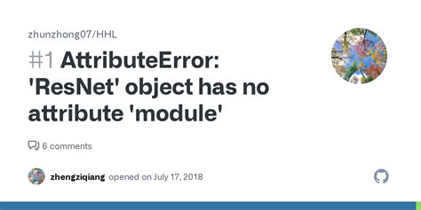 attributeerror resnet object has no attribute module · issue 1 · zhunzhong07 hhl · github