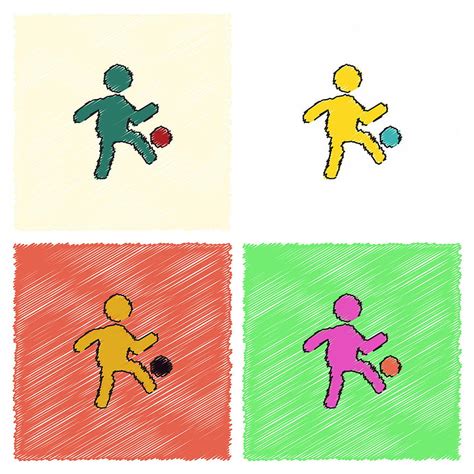 부화 스타일 벡터에 축구 선수 Eps Ai Uidownload