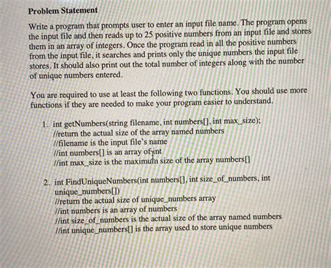 Solved Problem Statement Write A Program That Prompts User