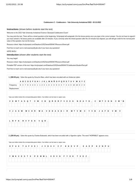 Codebusters C Pdf Letter Case Secrecy