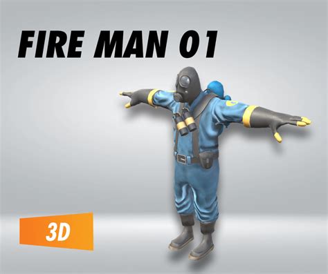 Fire Man 01 Filebase For Unity