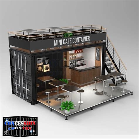 Fashionable Italy Beautiful Two Story Container Bar Cafe For Sale
