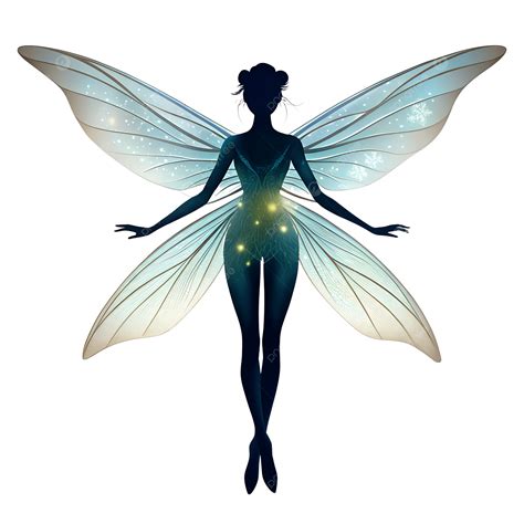 Silueta De Hada Voladora Clip Art
