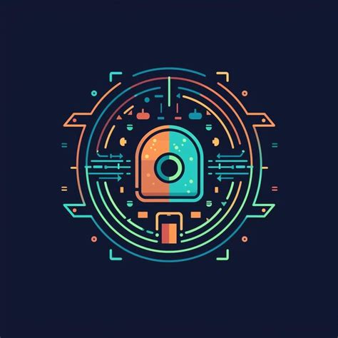 Premium Photo Network Security Icon