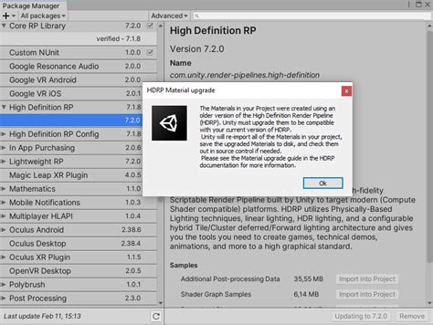 Solved Upgrading From Hdrp 718 To 720 Crashes Editor Unity