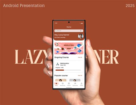 E Learning Platform Android Presentation Behance