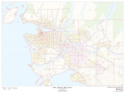 Greater Vancouver Postal Code Map Vancouver Map Area Map Vancouver