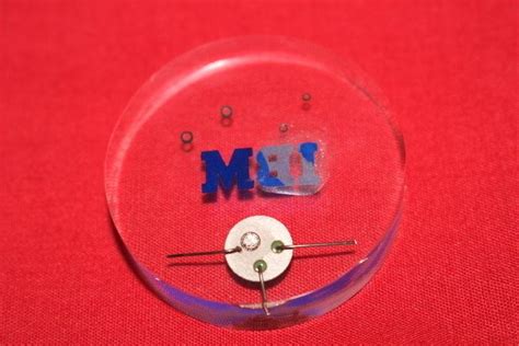 Lot Of 2 Vintage 1959 Ibm 1620 Transistor Lucite Paperweights Magnetic