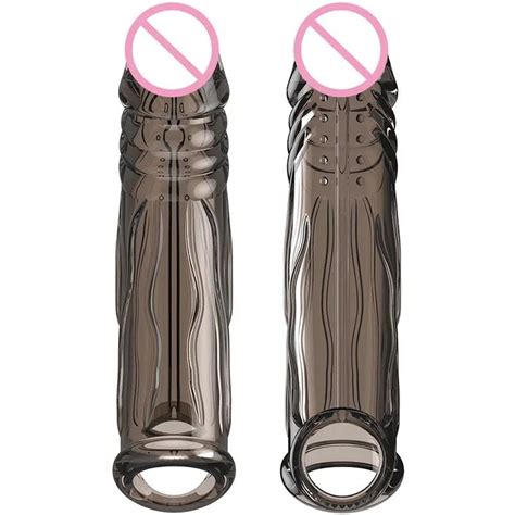 Reusable Sex Toys For Men Penis Ring Enlargement Delay Ejaculation Condom No Vibrator Women Bdsm